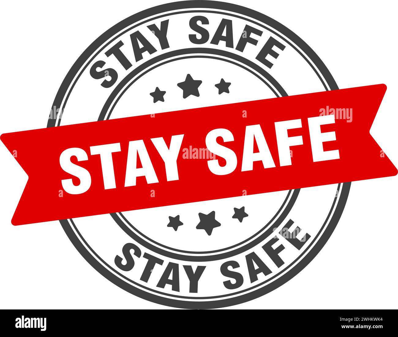 stay safe stamp. stay safe round sign. label on transparent background ...
