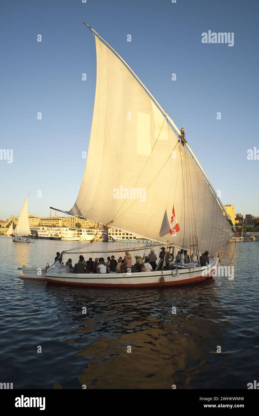 Egypt, Egypt, landscape, Nile, boat, boats, Felucca, Feluccas, Nile ...