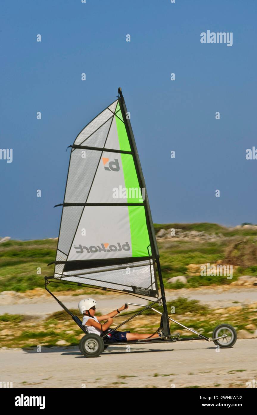 Beach sailing on Bonaire, ABC Islands, Caribbean, Bonaire Stock Photo ...