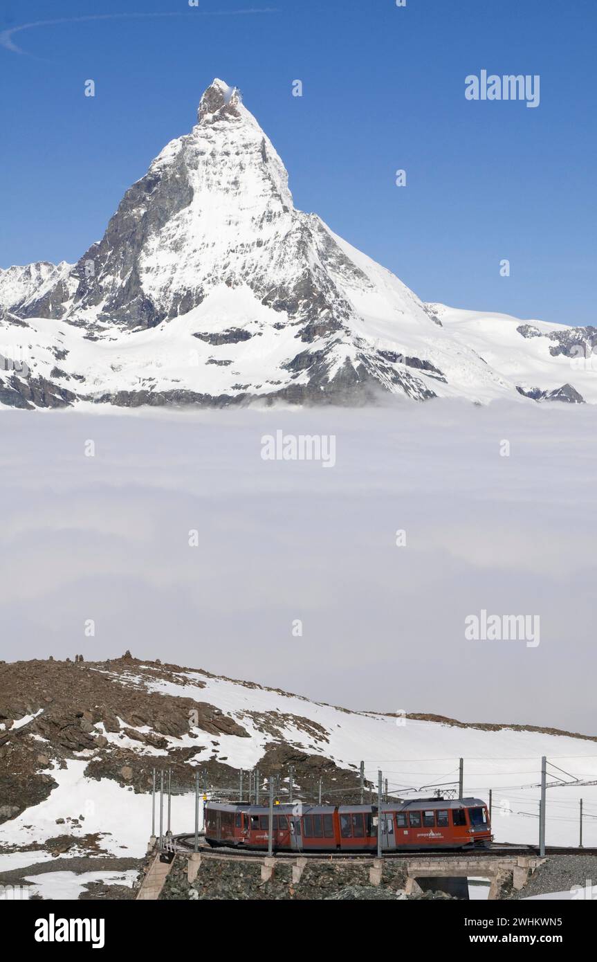 Switzerland, View of the Matterhorn, Zermatt, Matterhorn, Zermatt ...