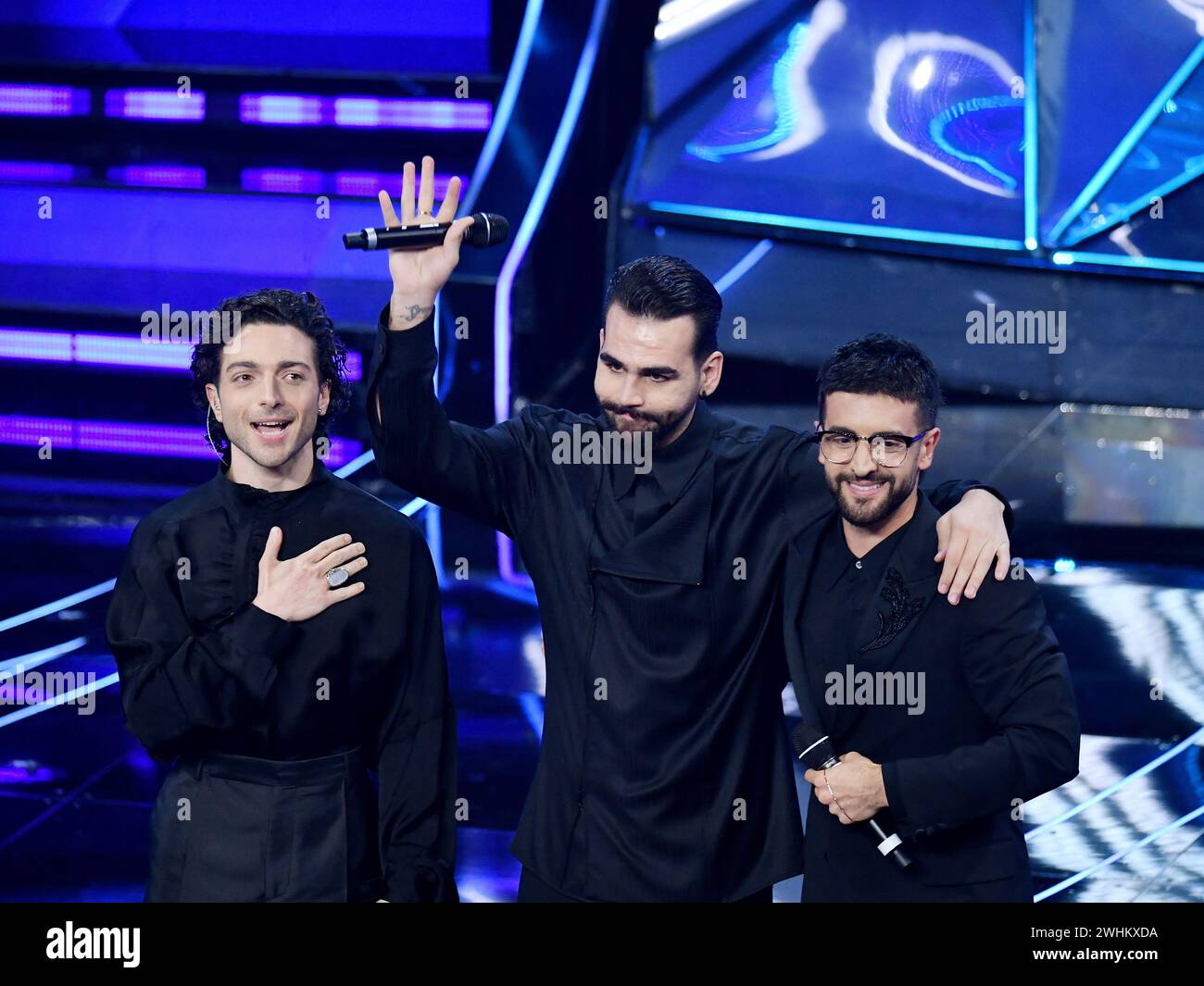 Sanremo, 74th Italian Song Festival. Fifth Evening. In the photo: Piero ...