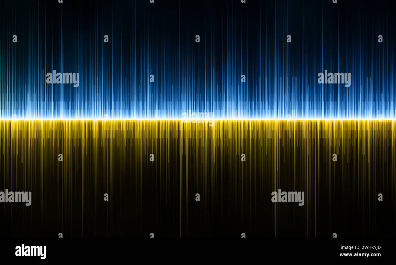 Colored sound wave on black background Stock Photo - Alamy