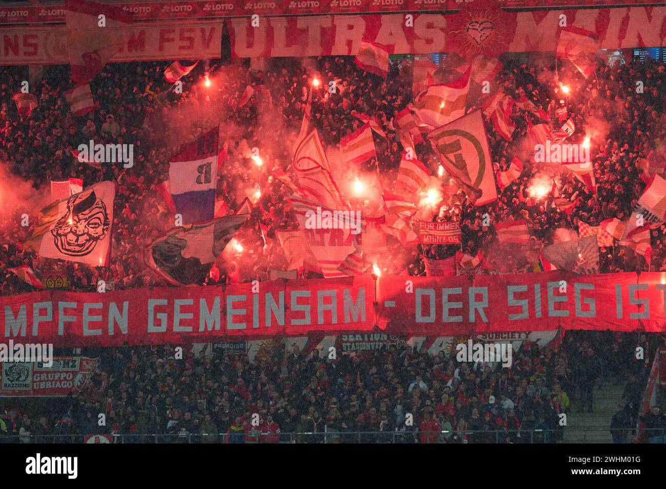 Football Bundesliga catch-up match Mainz 05-Union Berlin in the MEWA ...