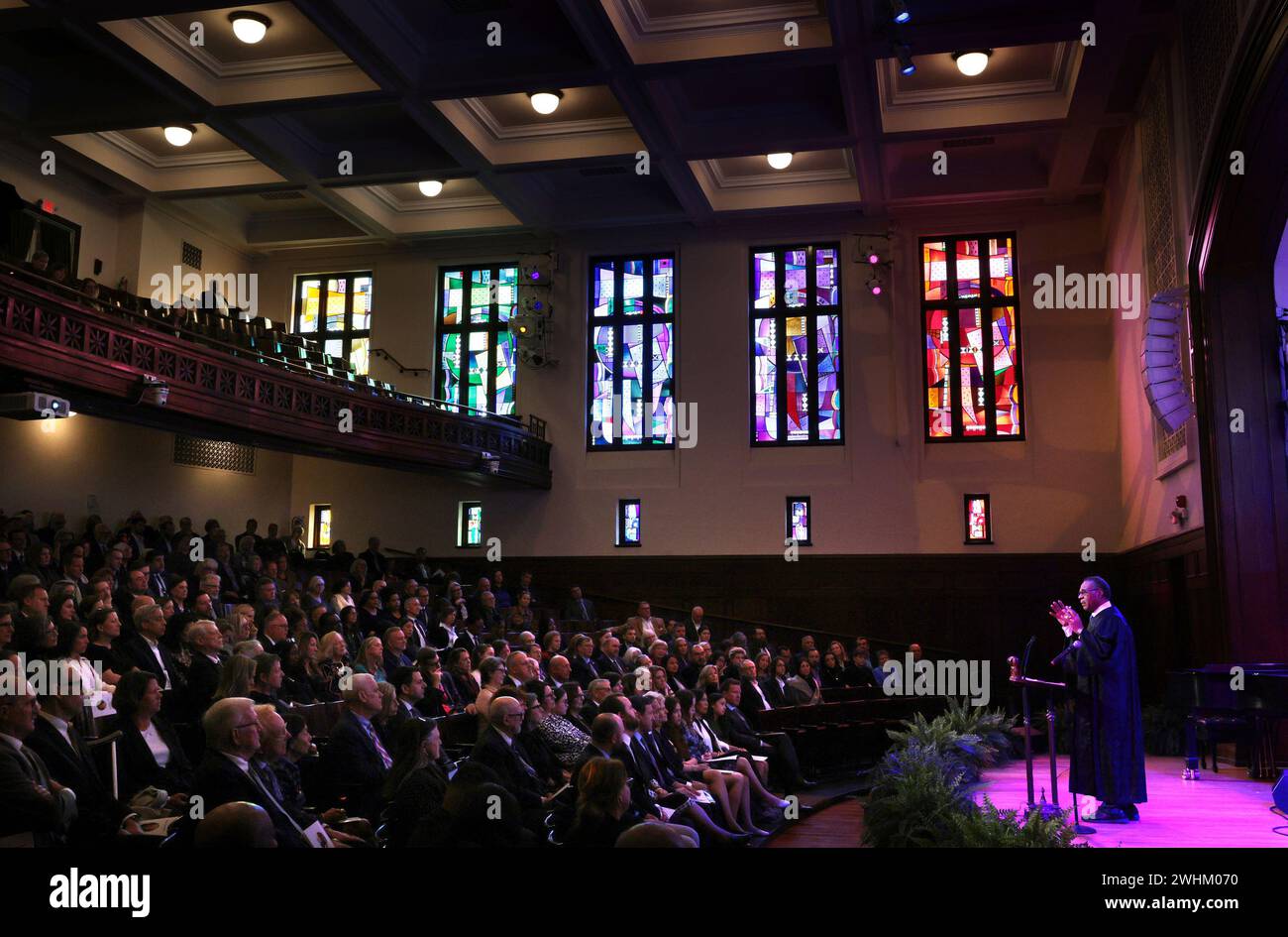 The Rev. Emanuel Cleaver II, of Kansas City, welcomes guests to a ...