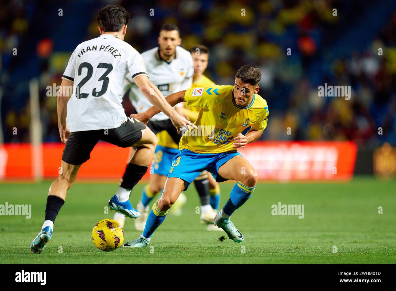 Sergi Cardona of UD Las Palmas in action during the Spanish league, La ...