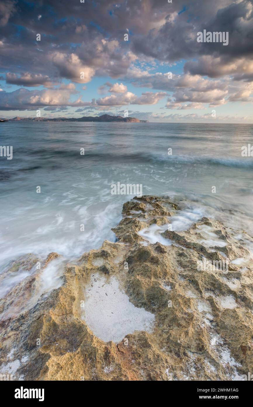 Playa de Es DolÃ§ y punta Llarga de Son Real Stock Photo - Alamy