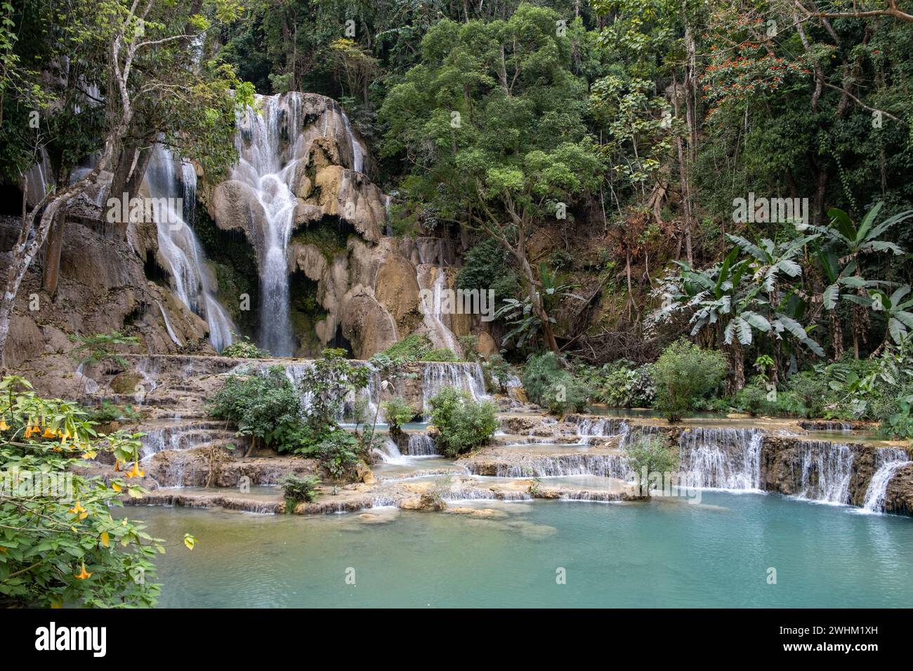 Kuang si waterfall park hi-res stock photography and images - Alamy