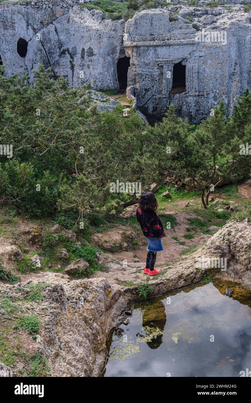 Necropolis of cala morell hi-res stock photography and images - Alamy