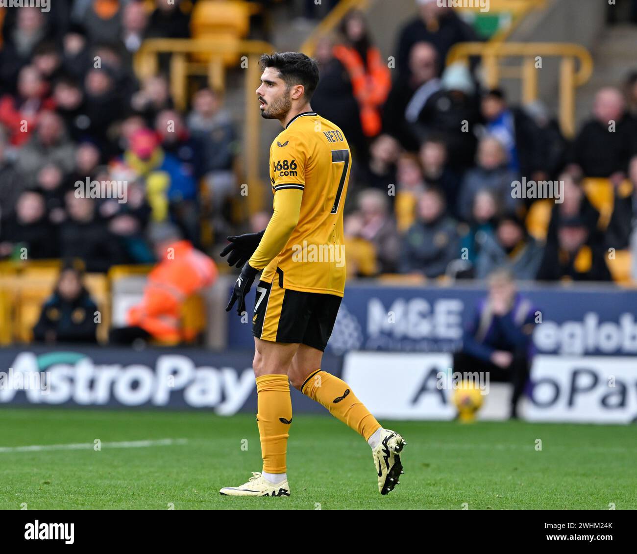 Pedro Neto of Wolverhampton Wanderers, during the Premier League match ...