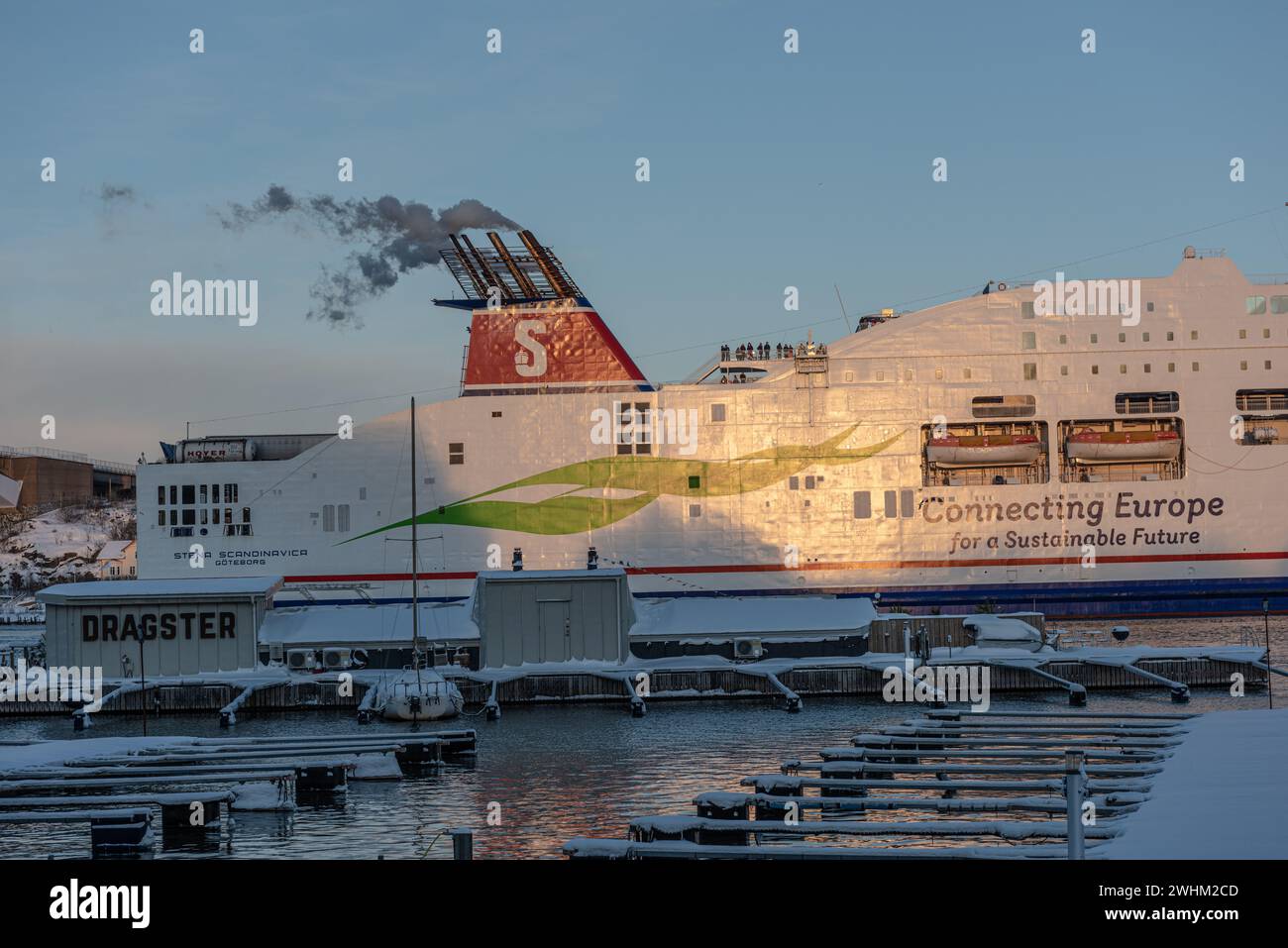 Gothenburg, Sweden - december 04 2021: Roro ferry Stena Scandinavica ...