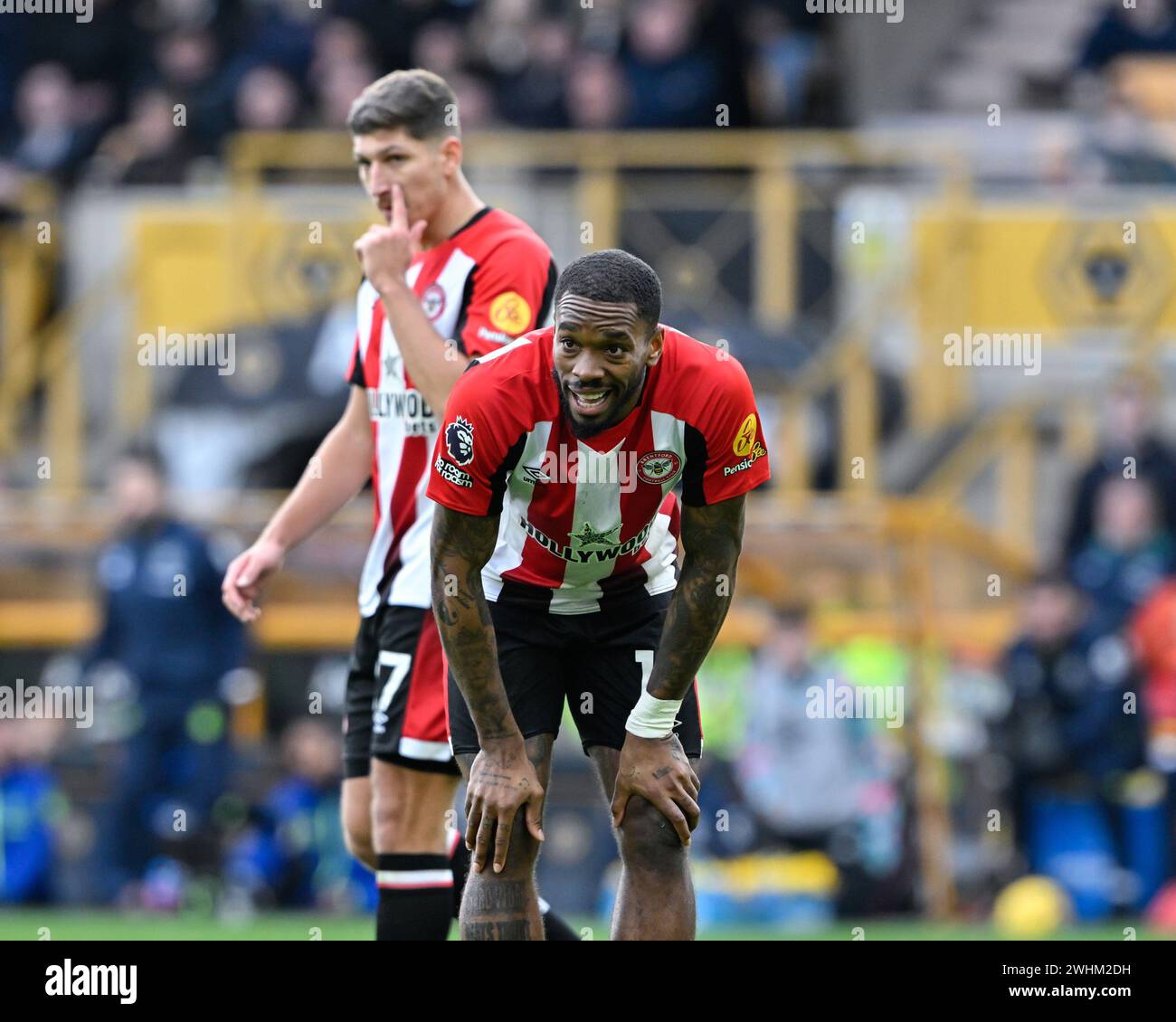Ivan Toney of Brentford, during the Premier League match Wolverhampton ...