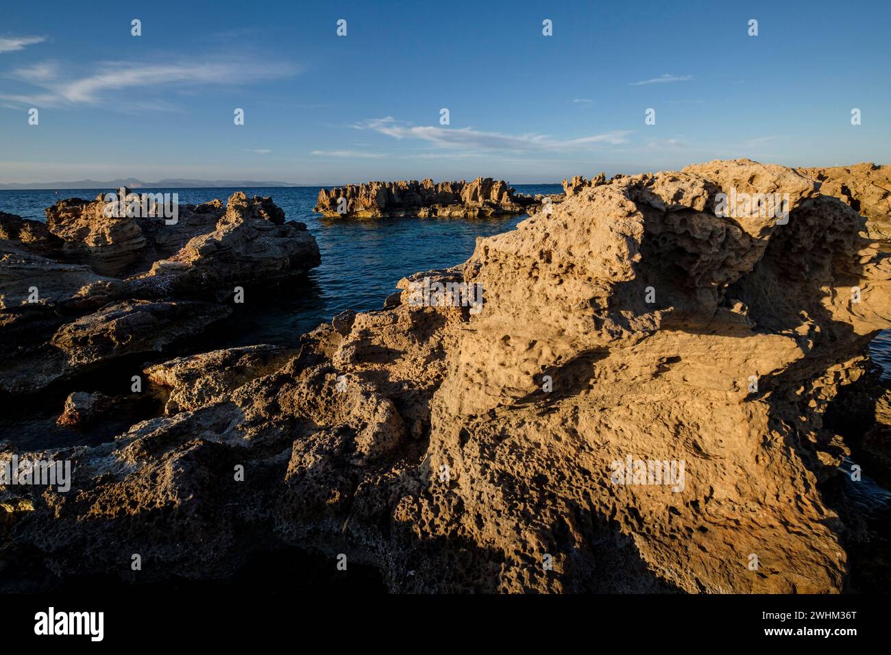 Rock formations on Sa Boca Stock Photo - Alamy