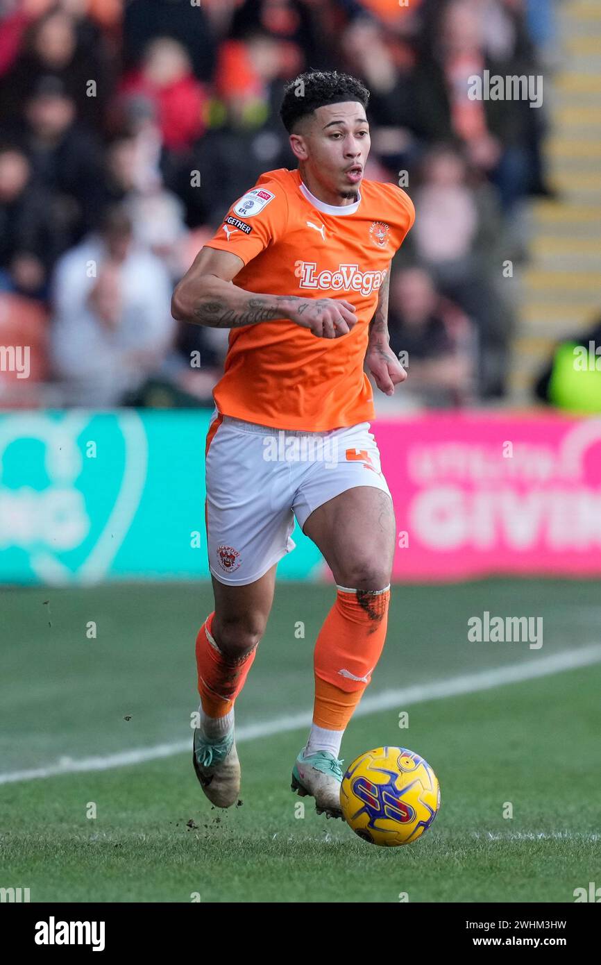 Jordan Lawrence-Gabriel of Blackpool during the Sky Bet League 1 match ...