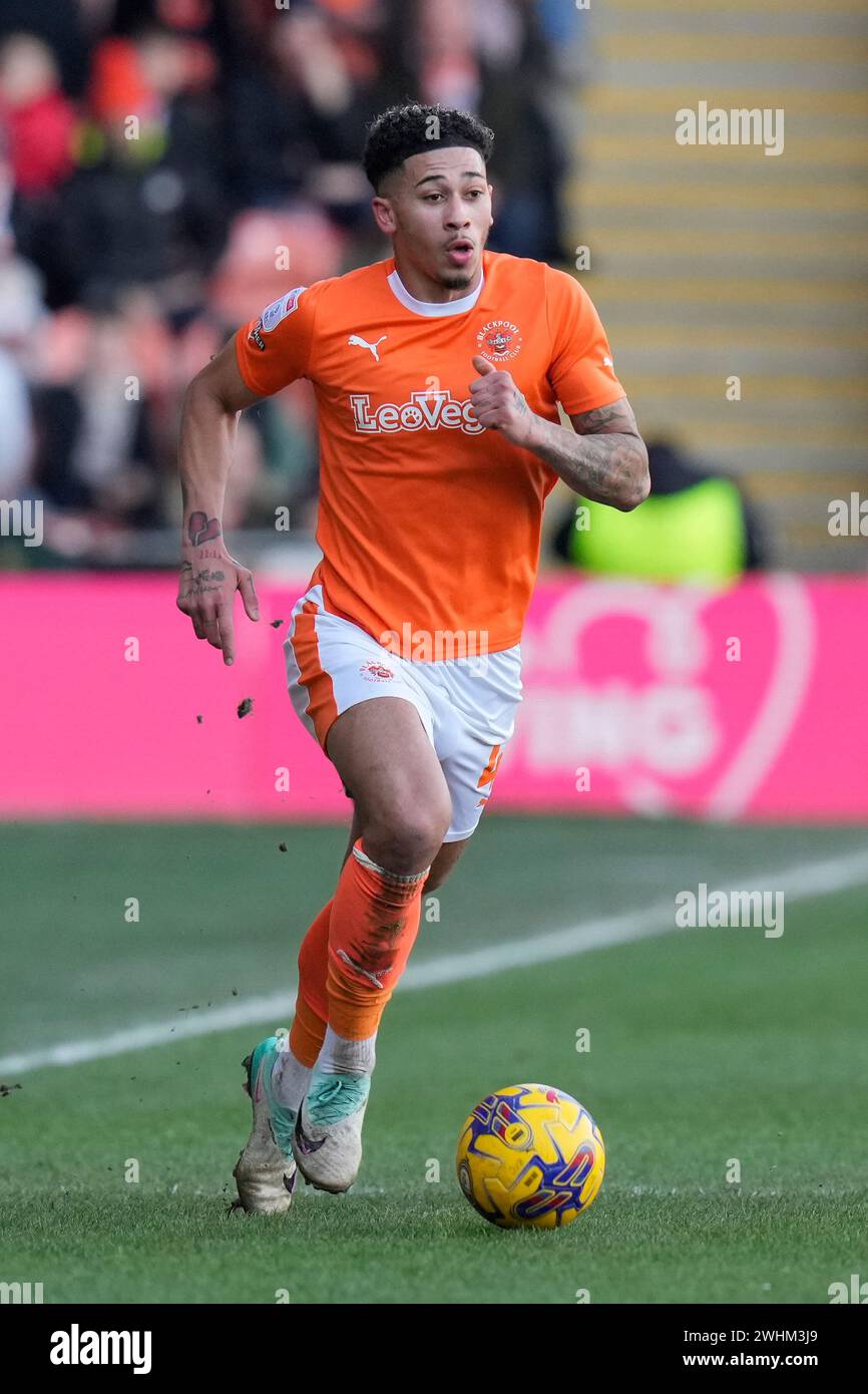 Jordan Lawrence-Gabriel of Blackpool during the Sky Bet League 1 match ...