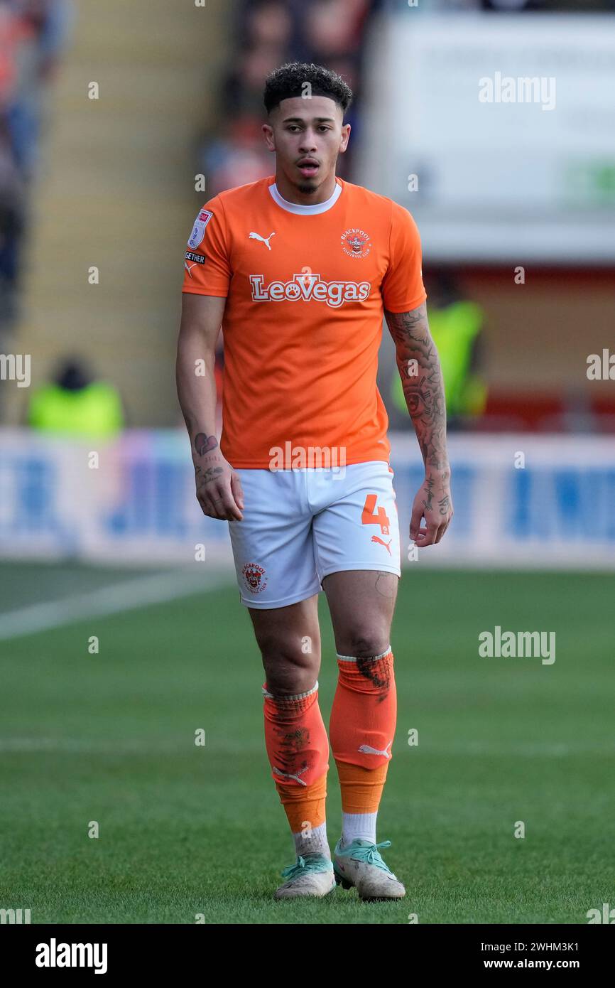 Jordan Lawrence-Gabriel of Blackpool during the Sky Bet League 1 match ...