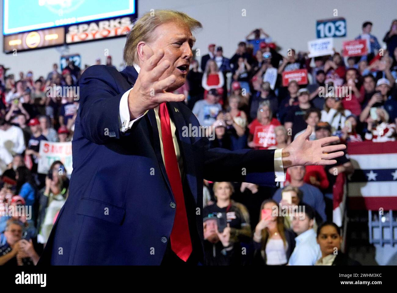 Republican presidential candidate former President Donald Trump ...