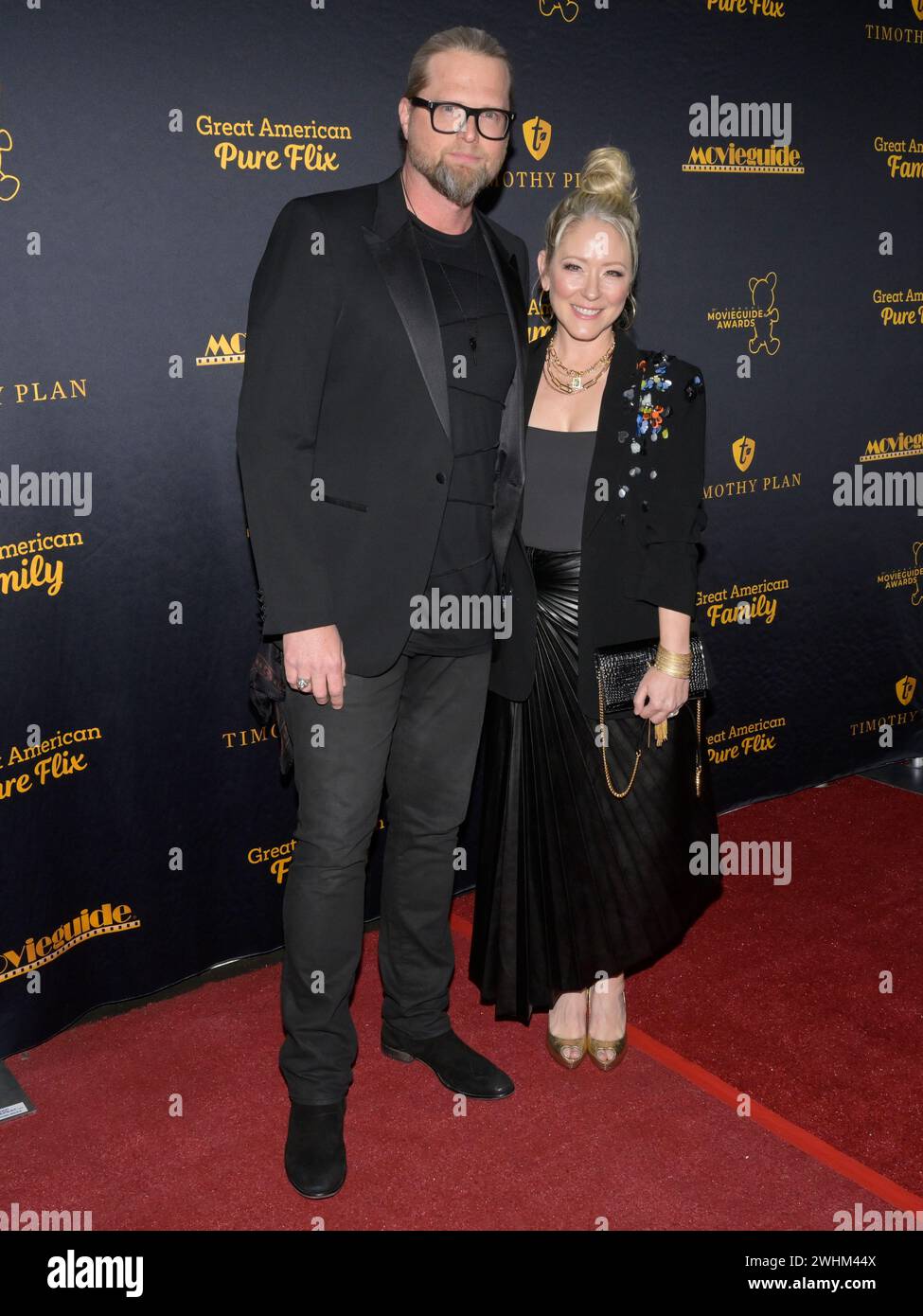 Hollywood, California, USA. 09th Feb, 2024. Adam Anderson and Nikki ...