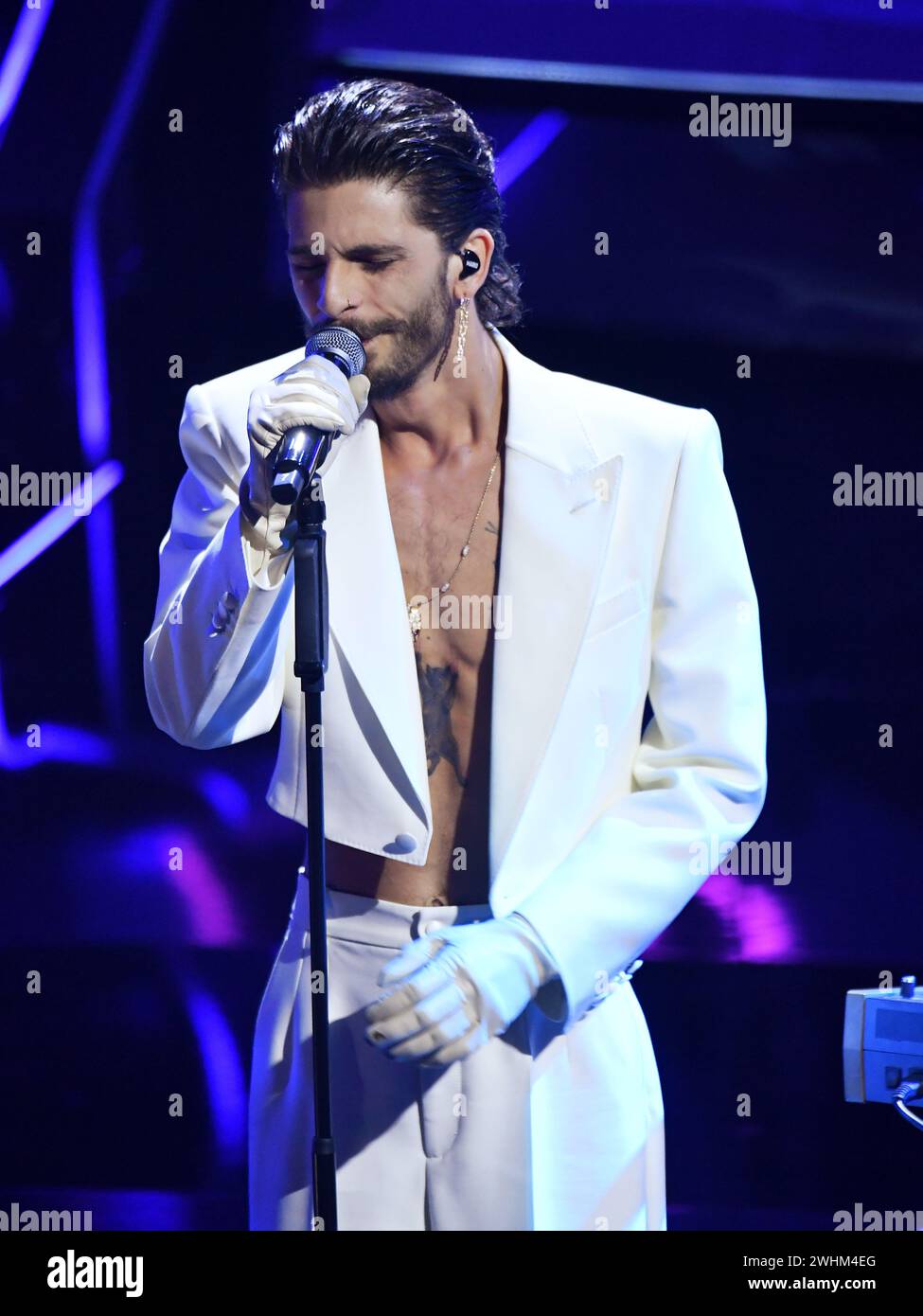 Sanremo, 74th Italian Song Festival. Fifth Evening. - In the photo ...