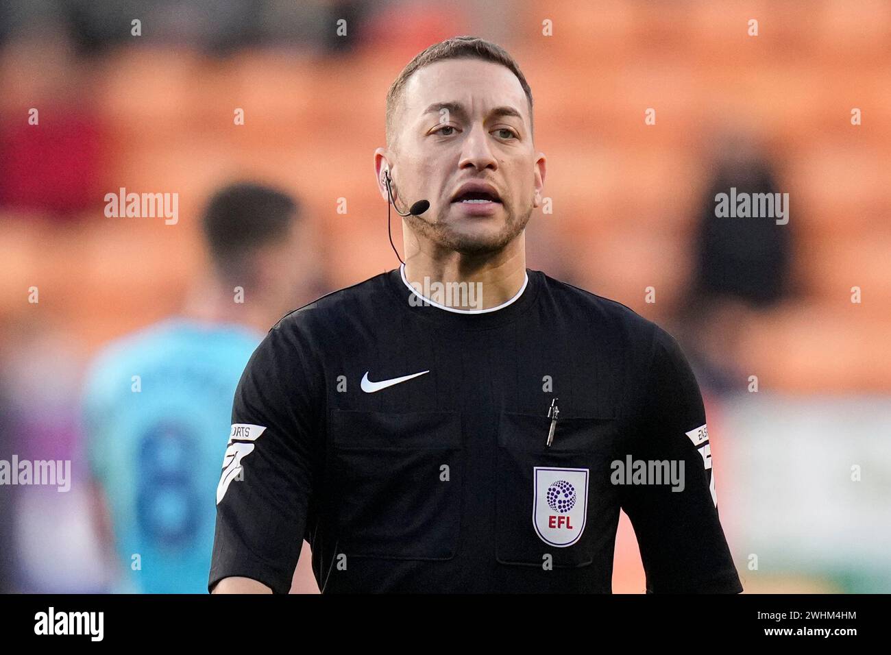 Referee Paul Howard during the Sky Bet League 1 match Blackpool vs ...