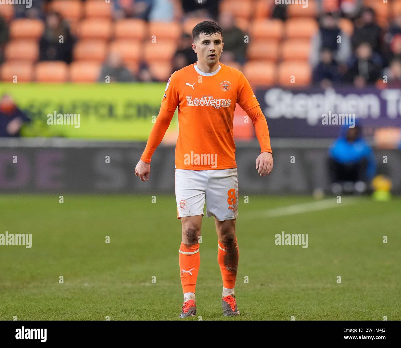 Albie Morgan of Blackpool during the Sky Bet League 1 match Blackpool ...