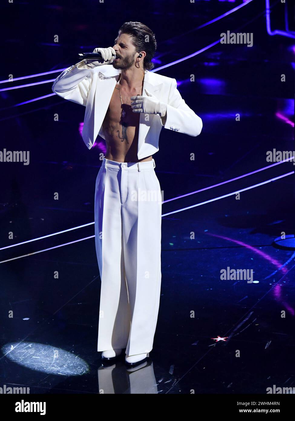 Sanremo, 74th Italian Song Festival. Fifth Evening. - In the photo ...