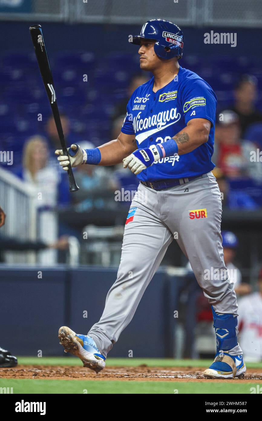 MIAMI, FLORIDA - FEBRUARY 1: Jose Saul Orozco of Gigantes de Rivas of ...