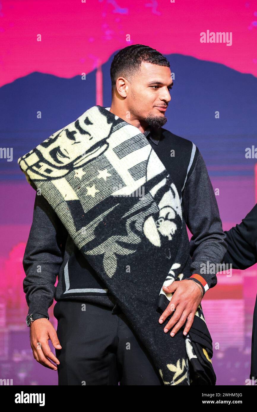February 10, 2024: Pittsburgh Steelers Minkah Fitzpatrick wears a ...