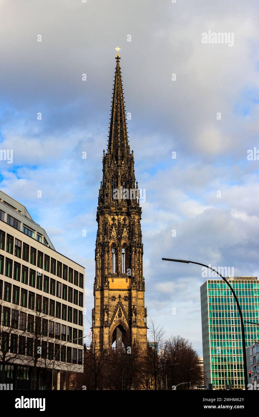 St. Nicholas Church in Hamburg, Germany Stock Photo - Alamy
