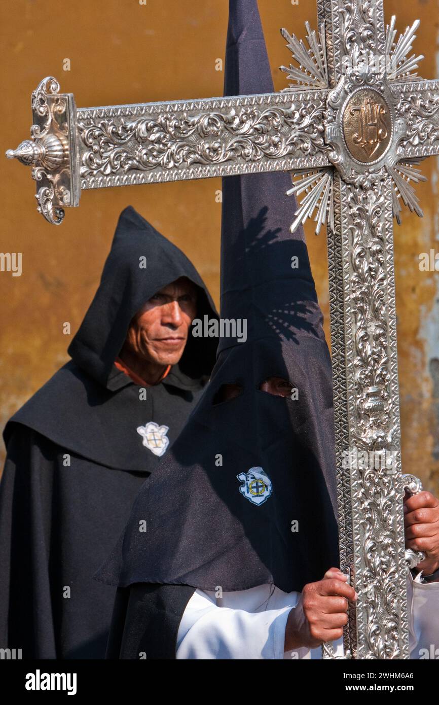 Antigua, Guatemala. Holy Saturday, Procession of the Virgin of Solitude ...