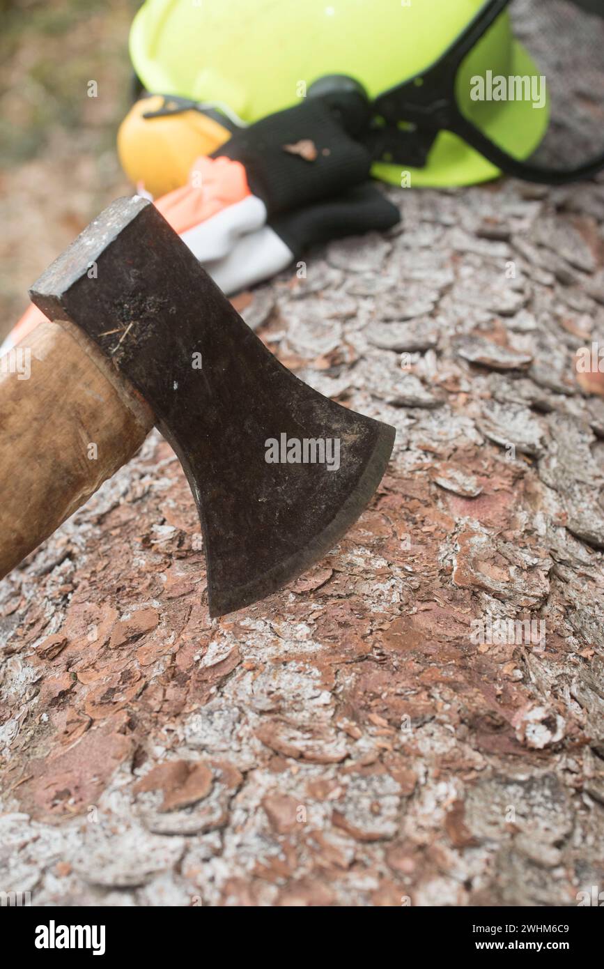 Axe production hi-res stock photography and images - Alamy