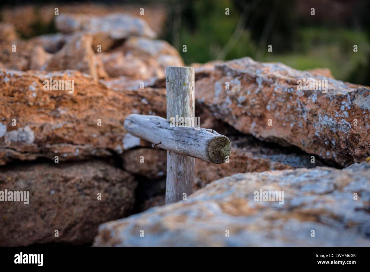 Traditional stone walls for agricultural land Stock Photo - Alamy