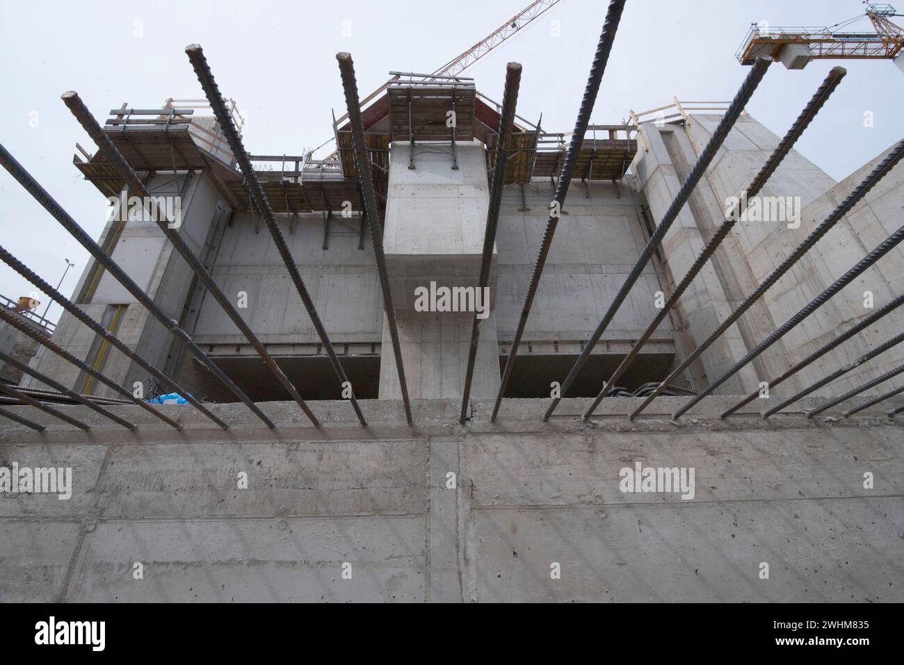 Reinforcement with construction steel and structural steel Stock Photo ...