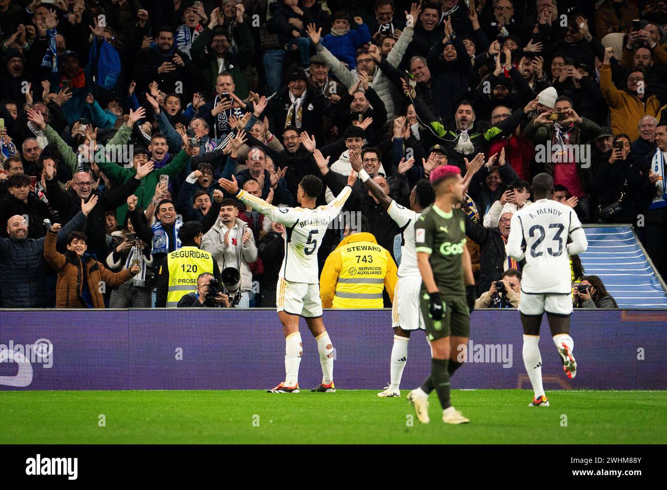 10th February 2024; Santiago Bernabeu Stadium, Madrid, Spain, Spanish ...
