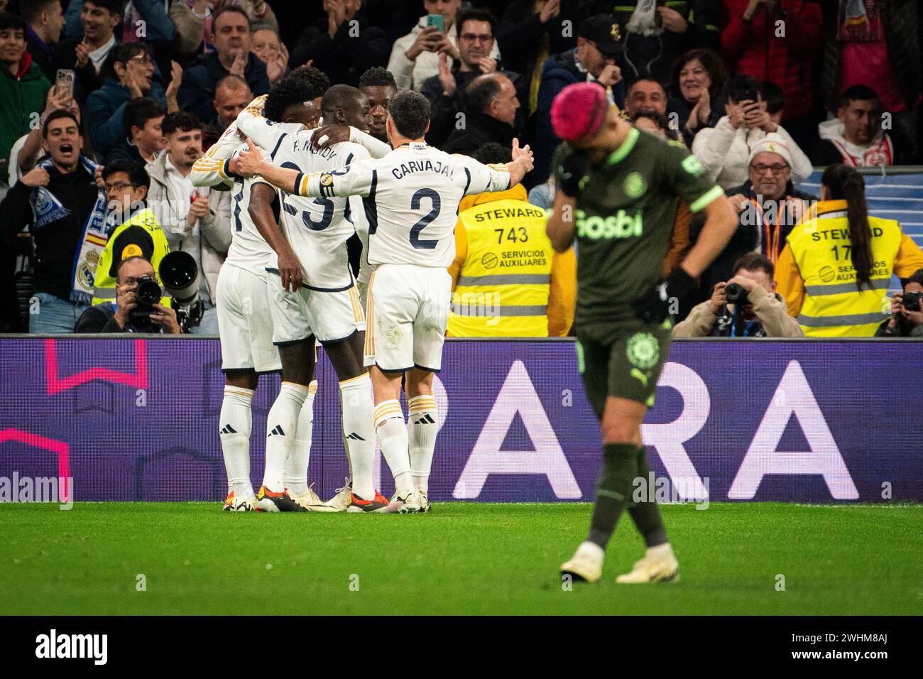 10th February 2024; Santiago Bernabeu Stadium, Madrid, Spain, Spanish ...