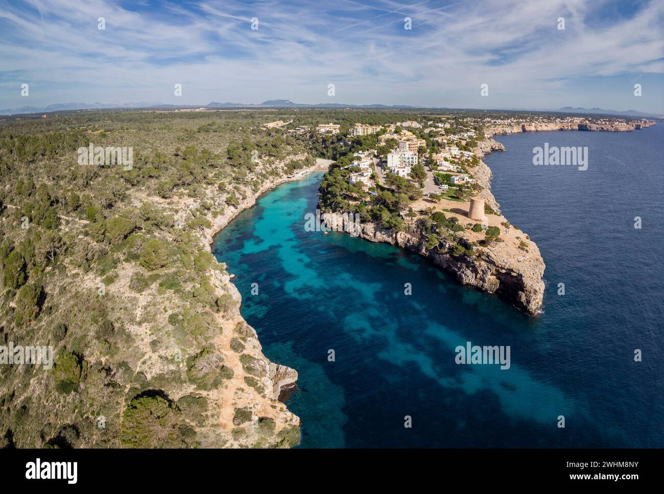 Cala Pi tower Stock Photo - Alamy
