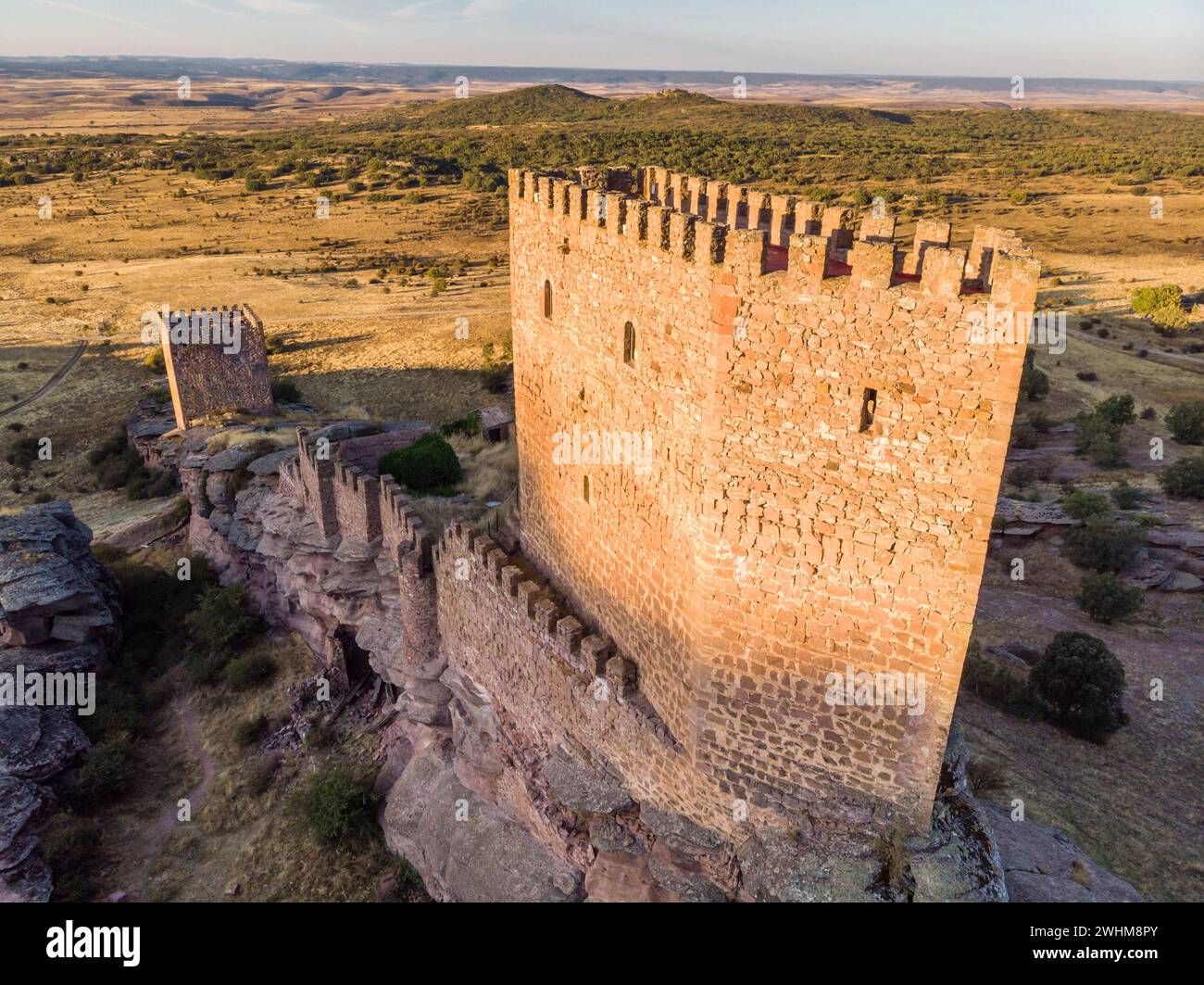 Medieval rock castle from above hi-res stock photography and images - Alamy