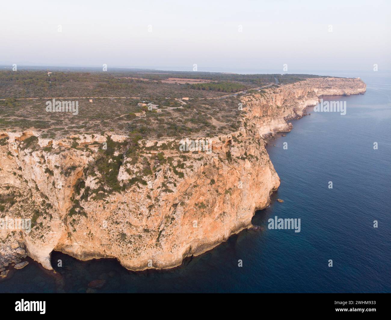 Panoramic cliff of Llucmajor Stock Photo - Alamy