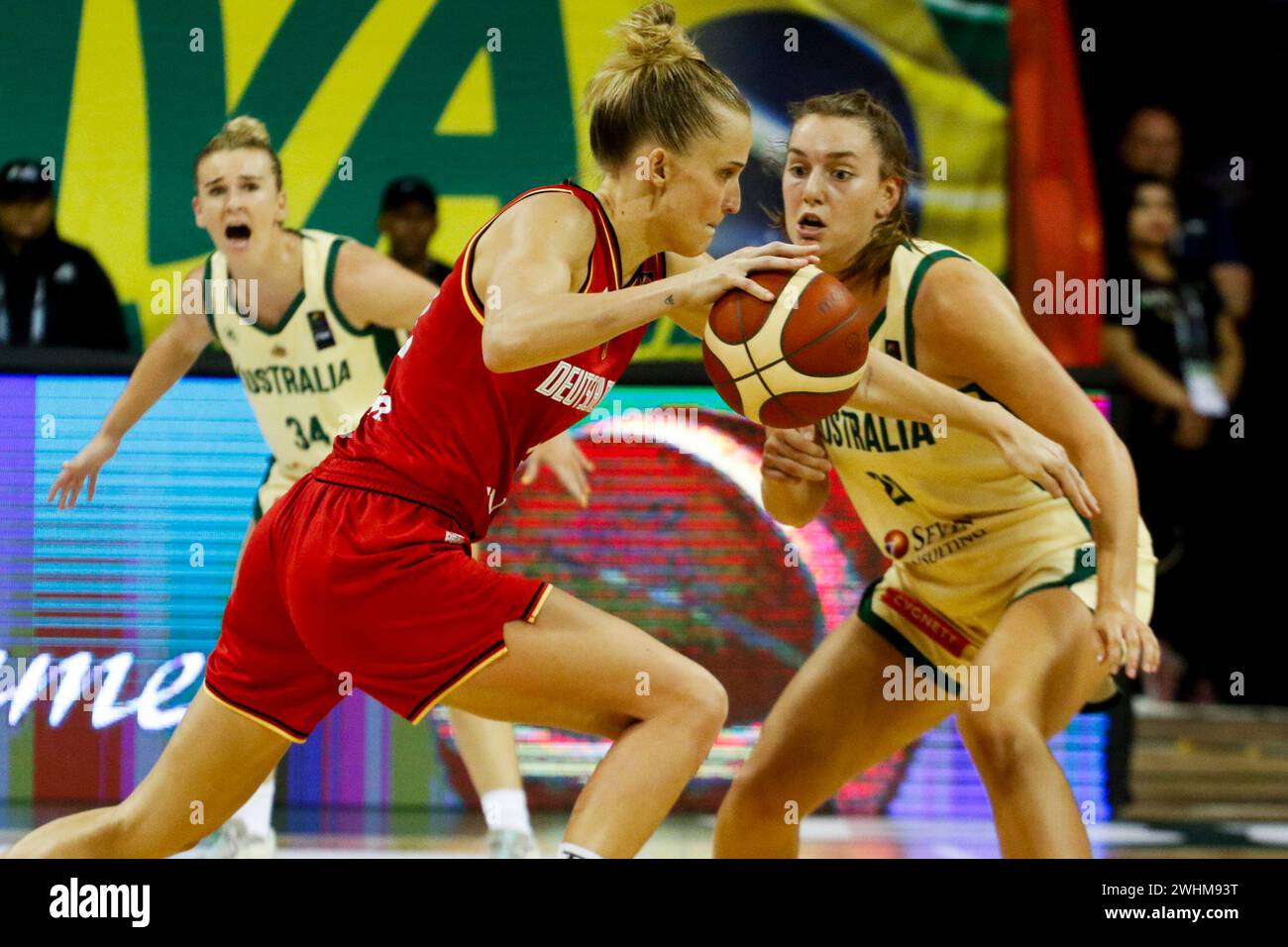 BELÉM, PA - 10.02.2024: AUSTRÁLIA X ALEMANHA - Australia x Germany game ...