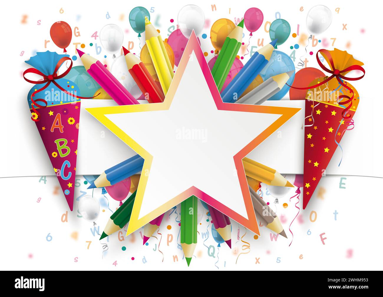 Candy cones and balloons eps 10 vector file hi-res stock photography ...