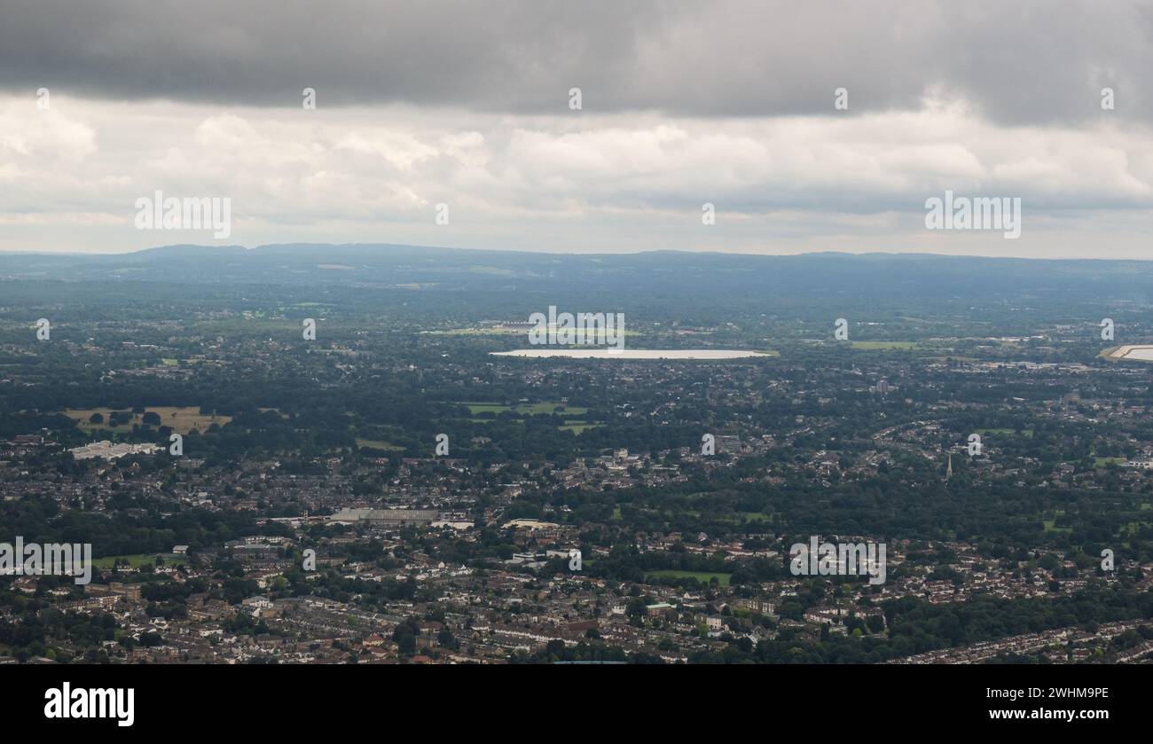 Cityscape of London the capital city of united kingdom from the air ...