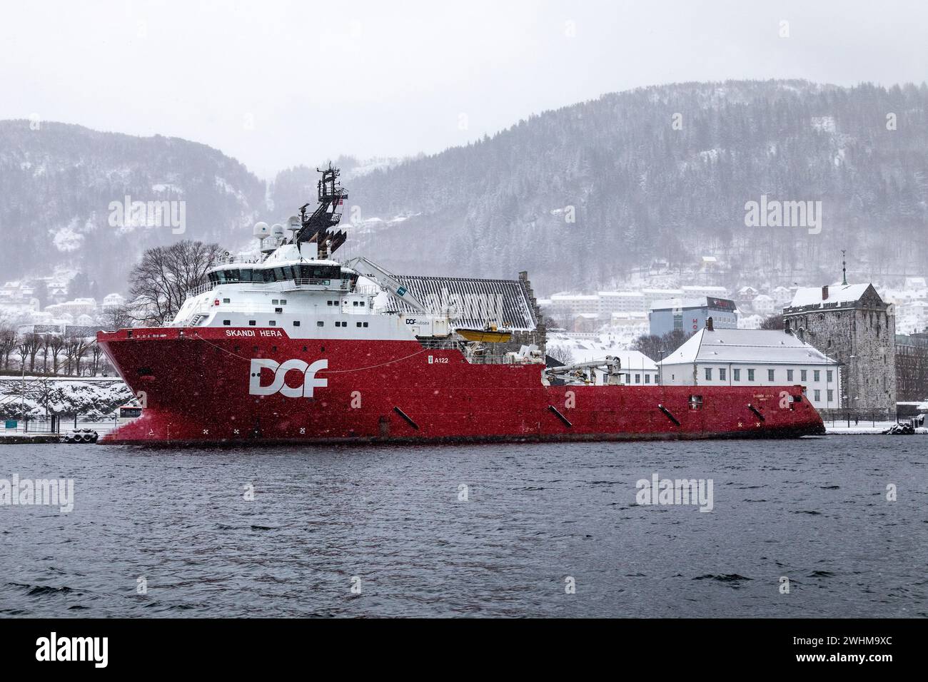 Offshore Anchor Handling Tug Supply vessel (AHTS) Skandi Hera in the ...