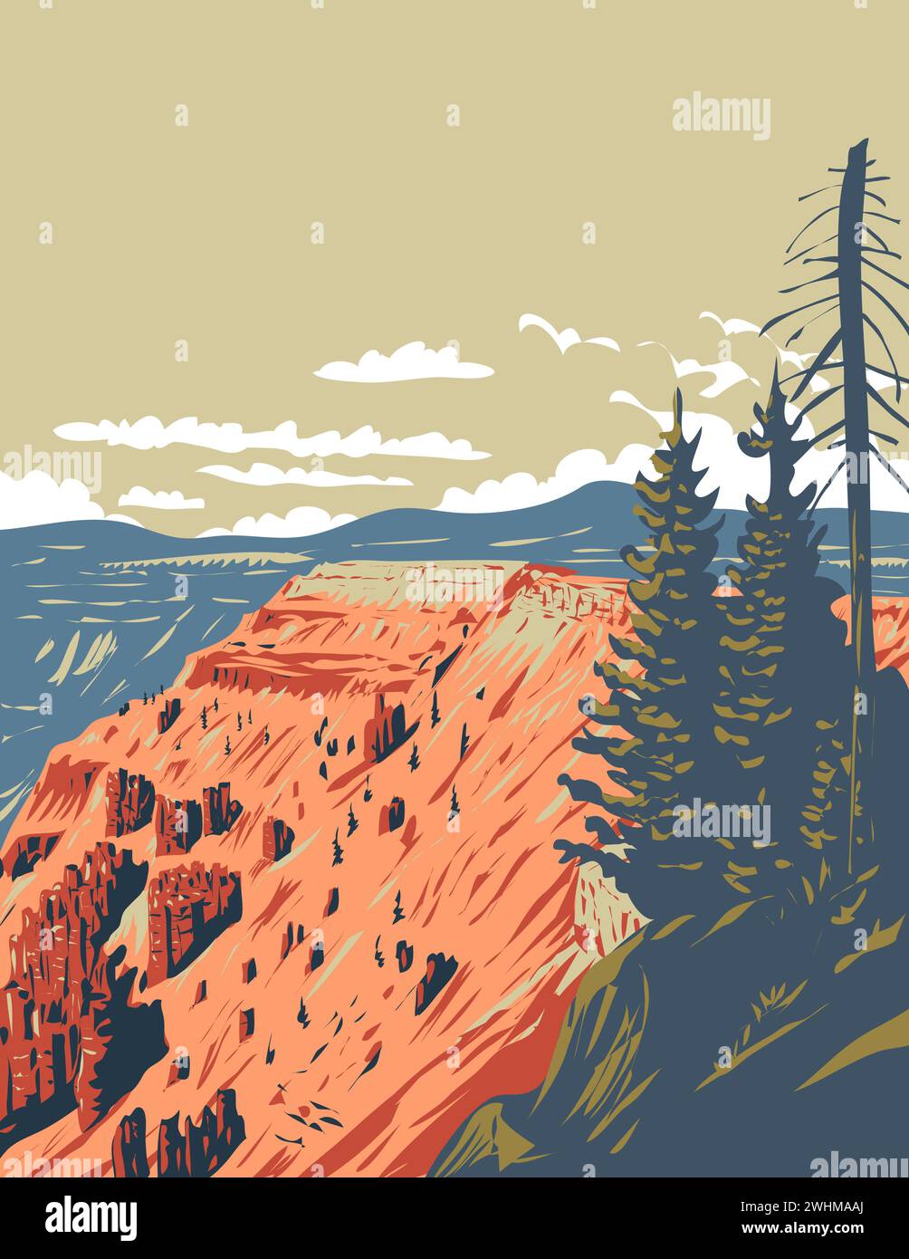 Cedar Breaks National Monument Natural Amphitheater Cedar City Utah USA ...