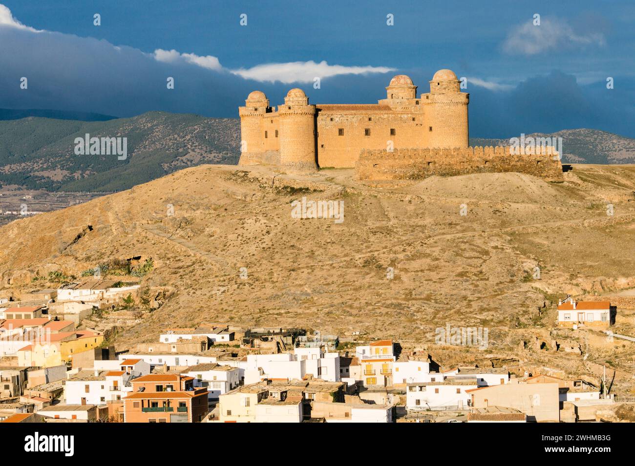 Castle of La Calahorra Stock Photo - Alamy