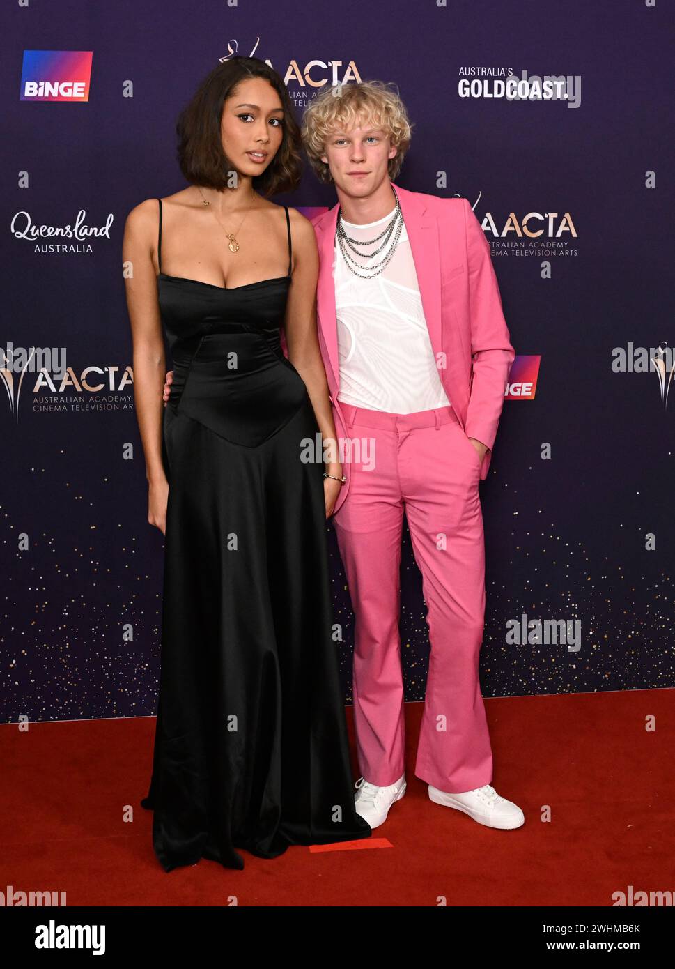 Brisbane, Australia. 10th Feb, 2024. Savannah Larain and Stacy Clausen ...