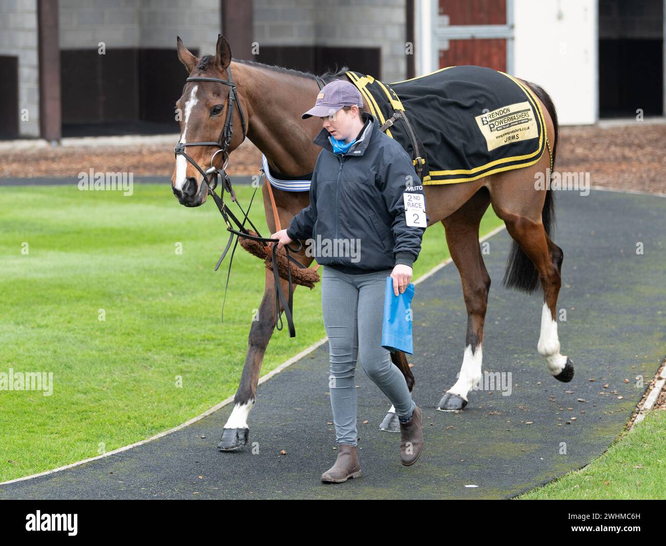 Second race at Wincanton March 2nd 2022 run over fences Stock Photo - Alamy