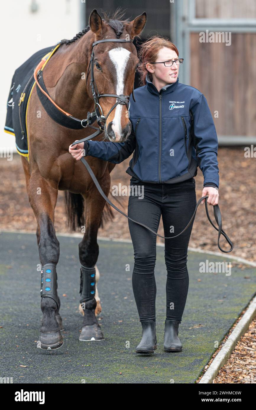 Second race at Wincanton March 2nd 2022 run over fences Stock Photo - Alamy