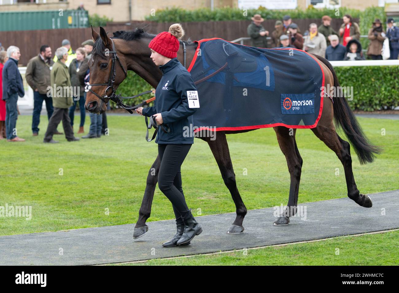 Second race at Wincanton March 2nd 2022 run over fences Stock Photo - Alamy