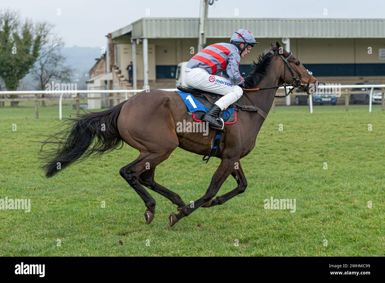 Second race at Wincanton March 2nd 2022 run over fences Stock Photo - Alamy