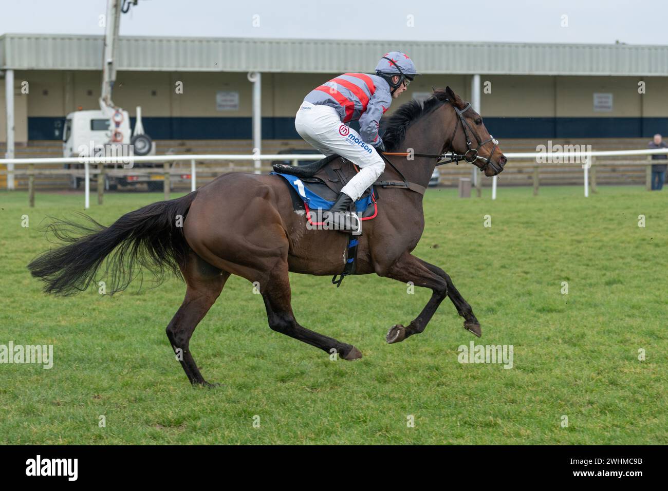 Second race at Wincanton March 2nd 2022 run over fences Stock Photo - Alamy
