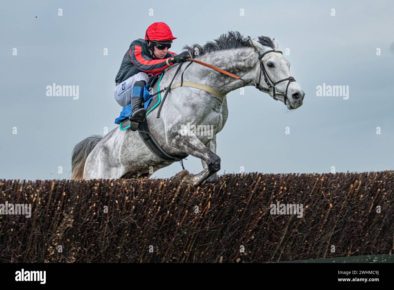 Second race at Wincanton March 2nd 2022 run over fences Stock Photo - Alamy